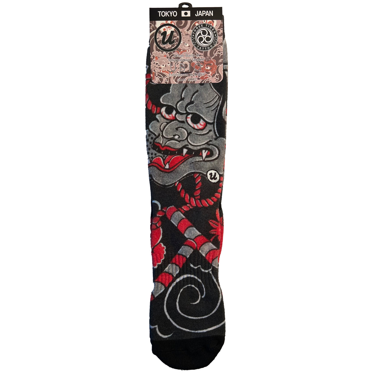 Hannya by Horihiro Mitomo - Three Tides Tattoo Irezumi Socks – Bonsai Boys Trading