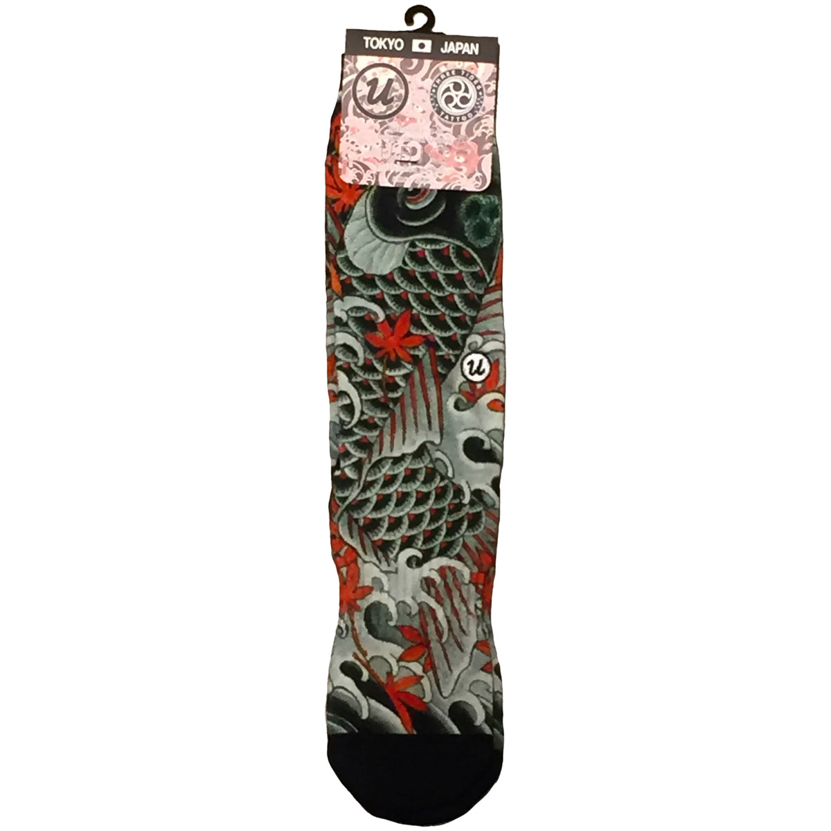 Koi by Mutsuo- Three Tides Tattoo Irezumi Socks – Bonsai Boys Trading